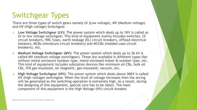 Switchgear Operation | PPTX | Home Appliances | Home & Garden