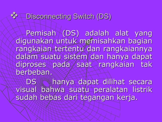 SWITCH GEAR PADA SISTEM TENAGA LISTRIK | PPTX