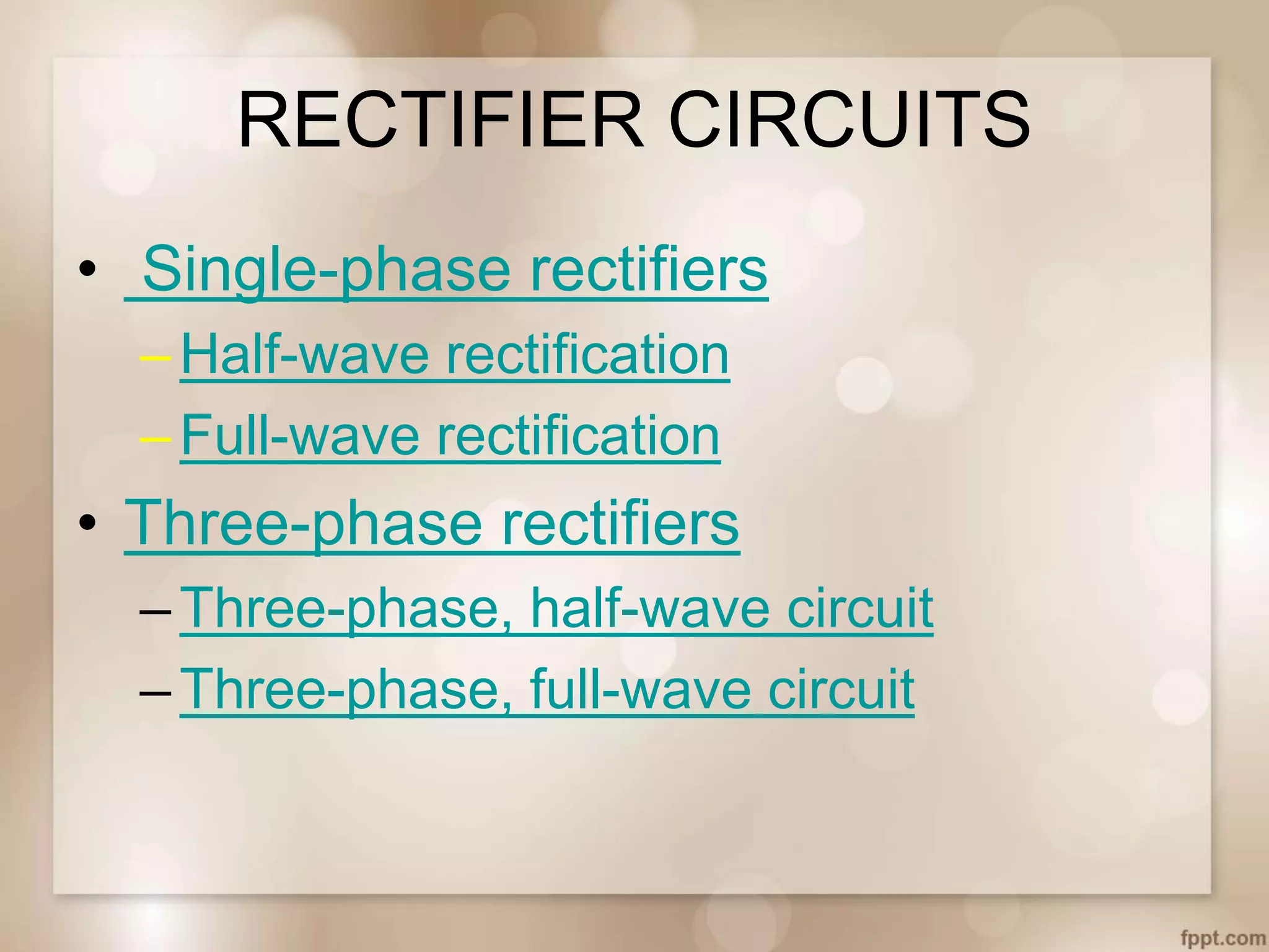Switchgear & Rectifier ppt | PPT