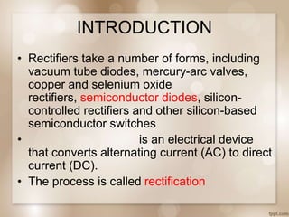 Switchgear & Rectifier ppt | PPT
