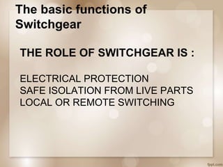 Switchgear & Rectifier ppt | PPT