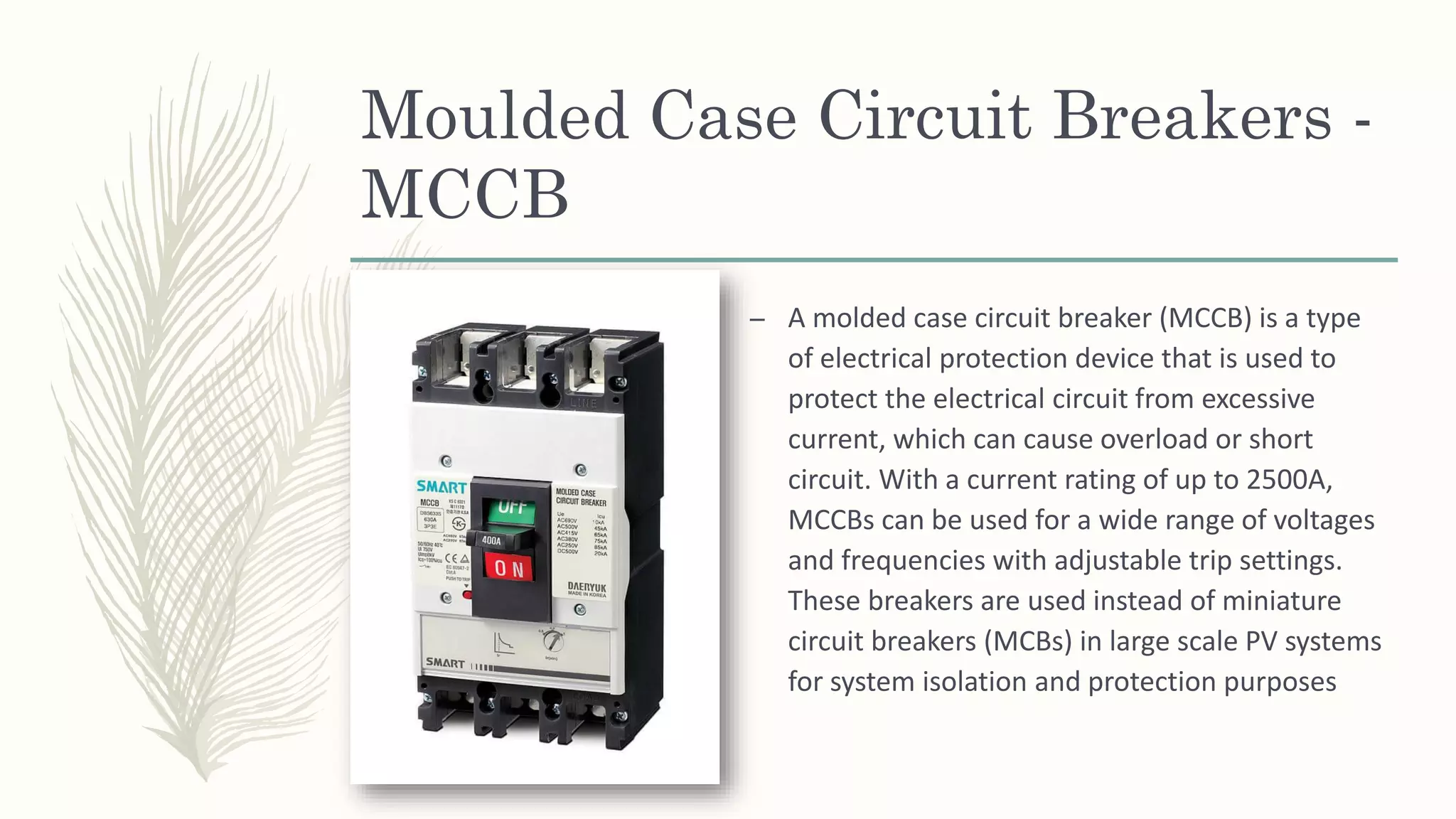 Switchgears and protection devices | PDF