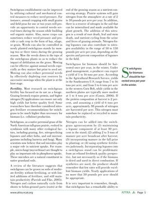 Switchgrass as a Bioenergy Crop | PDF
