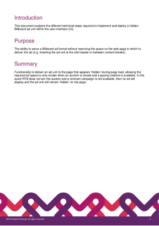 Implementation Guide Pushdown Billboard 