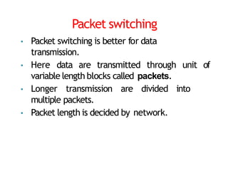 switching Switching techniques in Data Communication | PPT