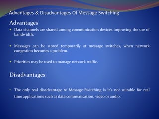 switching technique in computer networks | PPTX