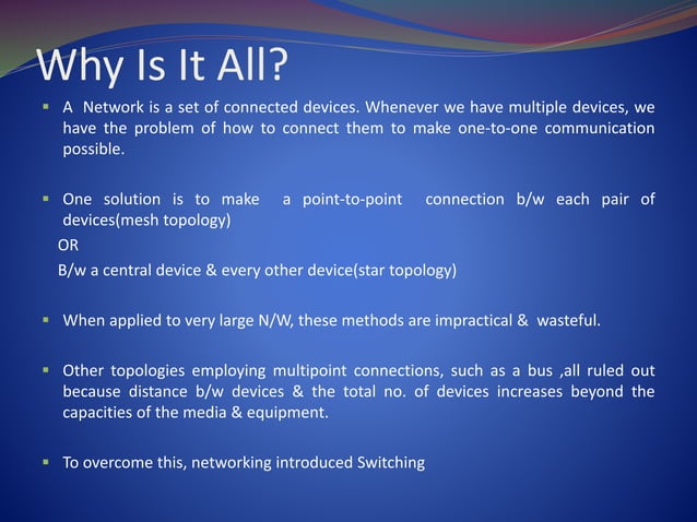 switching technique in computer networks | PPTX | Computer Networking | Computing