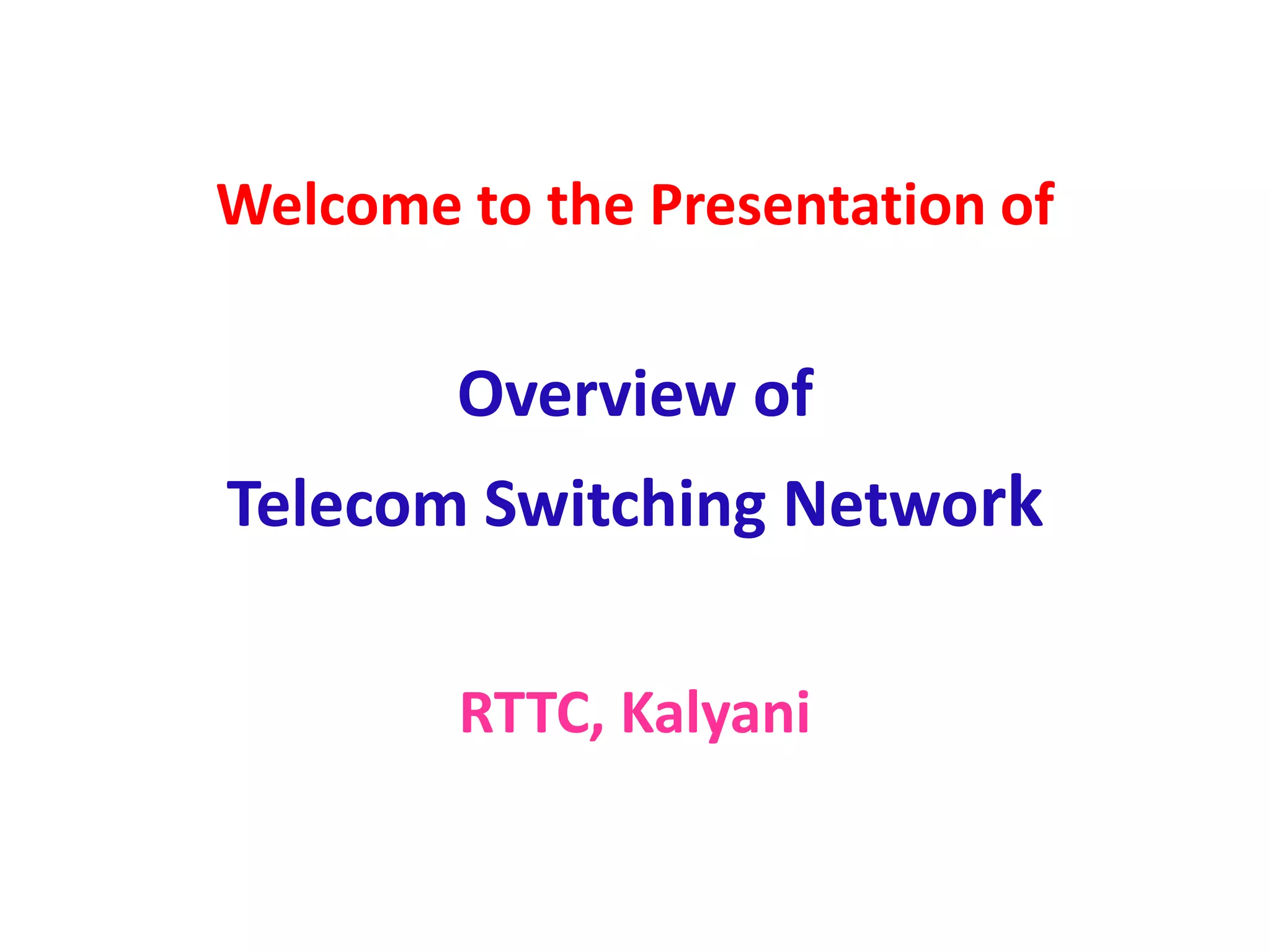 Switching and signalling ovt, Winter training .bsnl .swesome knowledge ...
