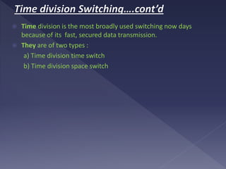 Switching hierarchy presentation | PDF