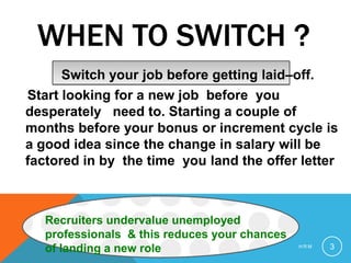 Switching jobs | PPTX