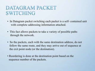 switching techniques in data communication and networking | PPTX