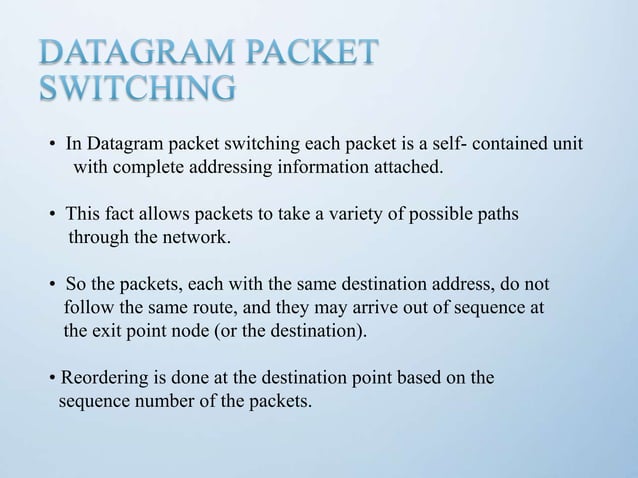 switching techniques in data communication and networking | PPTX