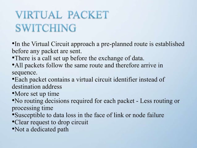 switching techniques in data communication and networking | PPTX