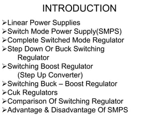 Switching regulators | PPTX