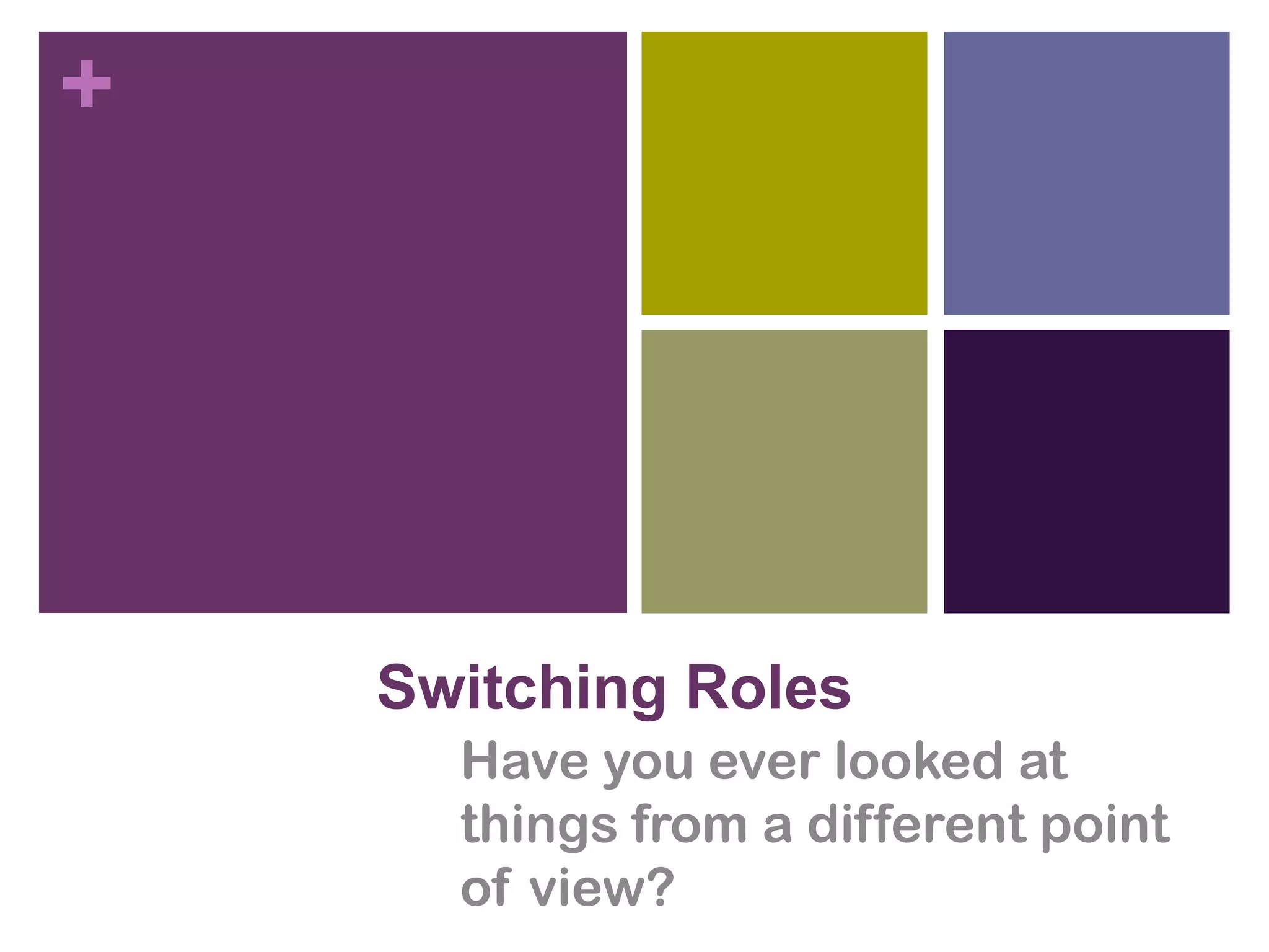 Switching roles | PPTX