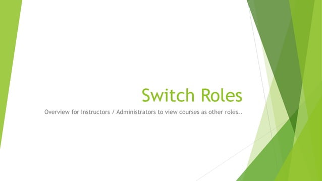 Switching roles - Moodle | PPTX | Resume Writing and Advice | Job Search