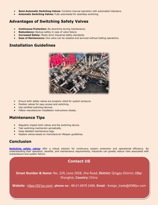 Switching Safety Valve A Comprehensive.pdf