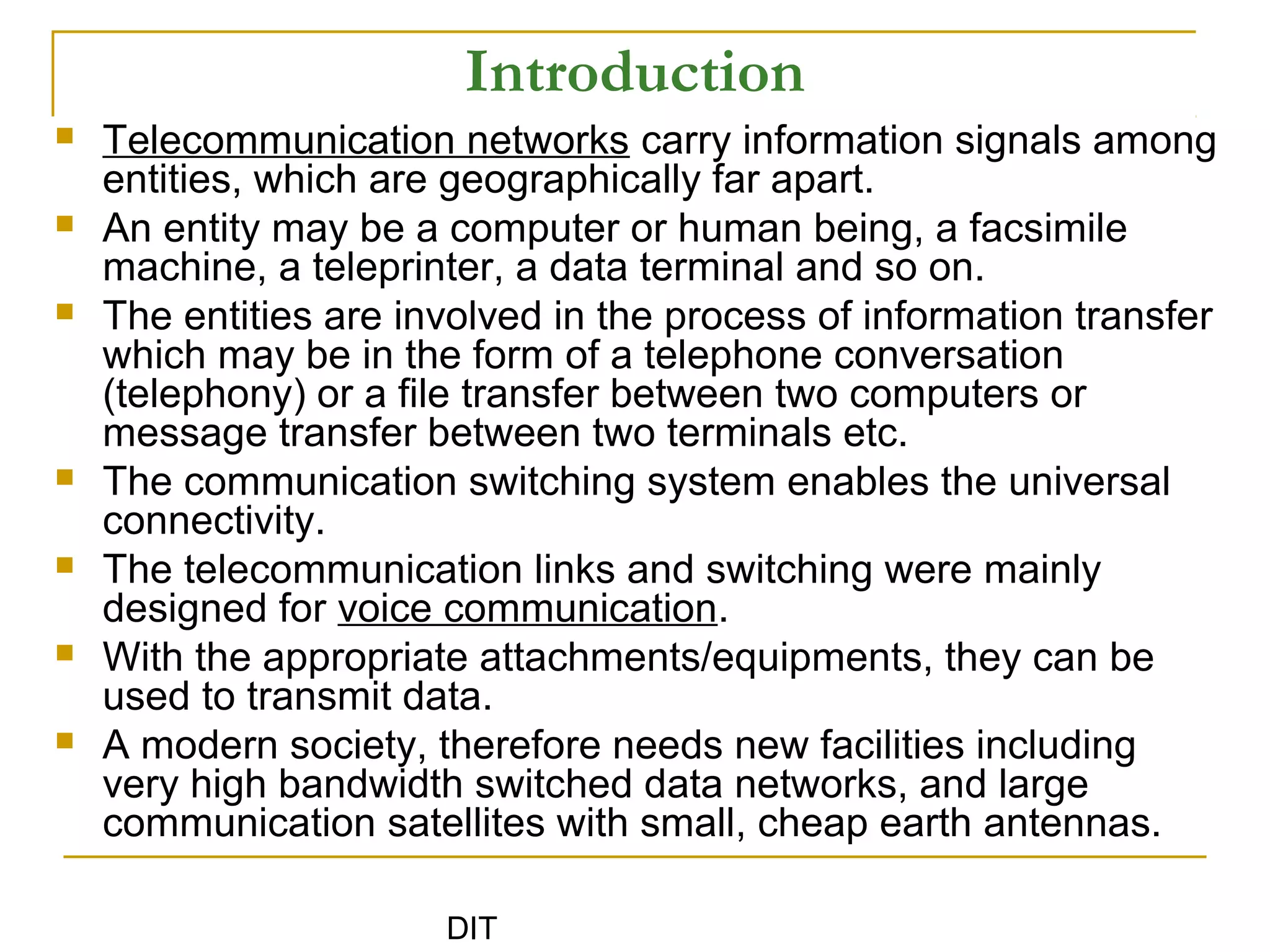 Switching Systems Lecture1 Ppt