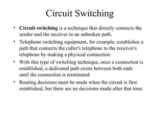 Switching Techniques, Circiut switching.ppt
