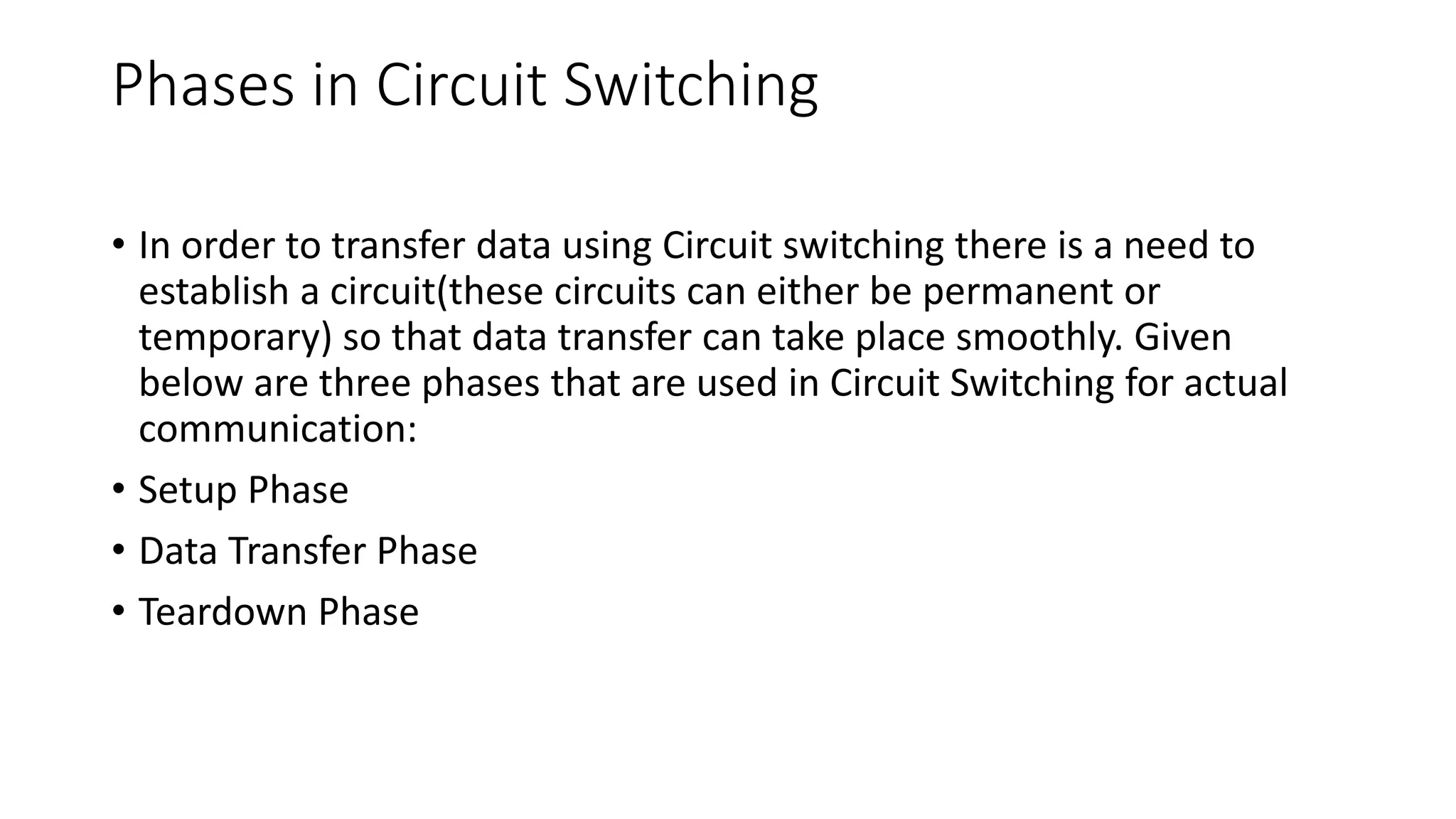 Switching types-circuit, packet and message | PPTX
