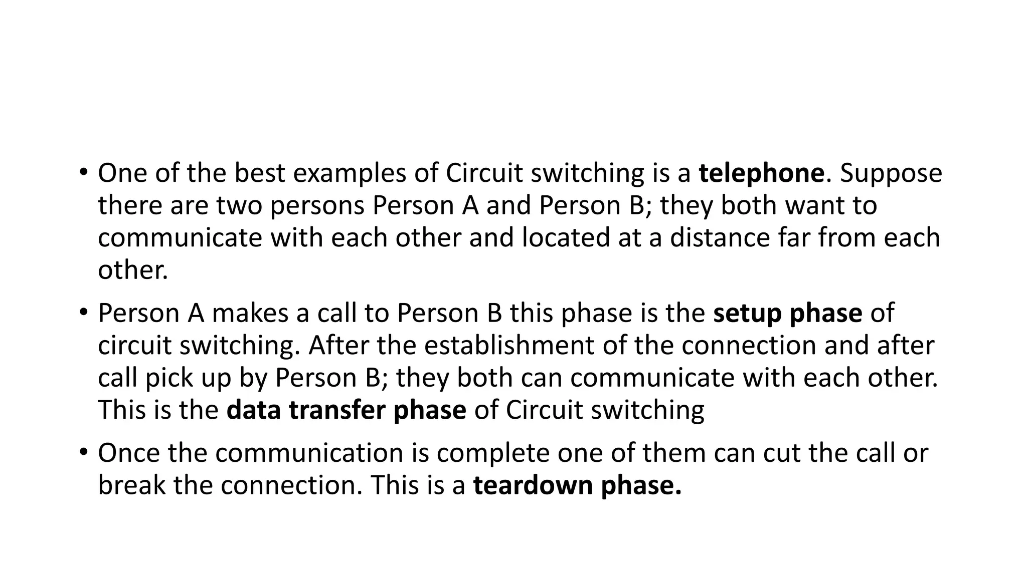 Switching Types Circuit Packet And Message Pptx Computer Networking Computing