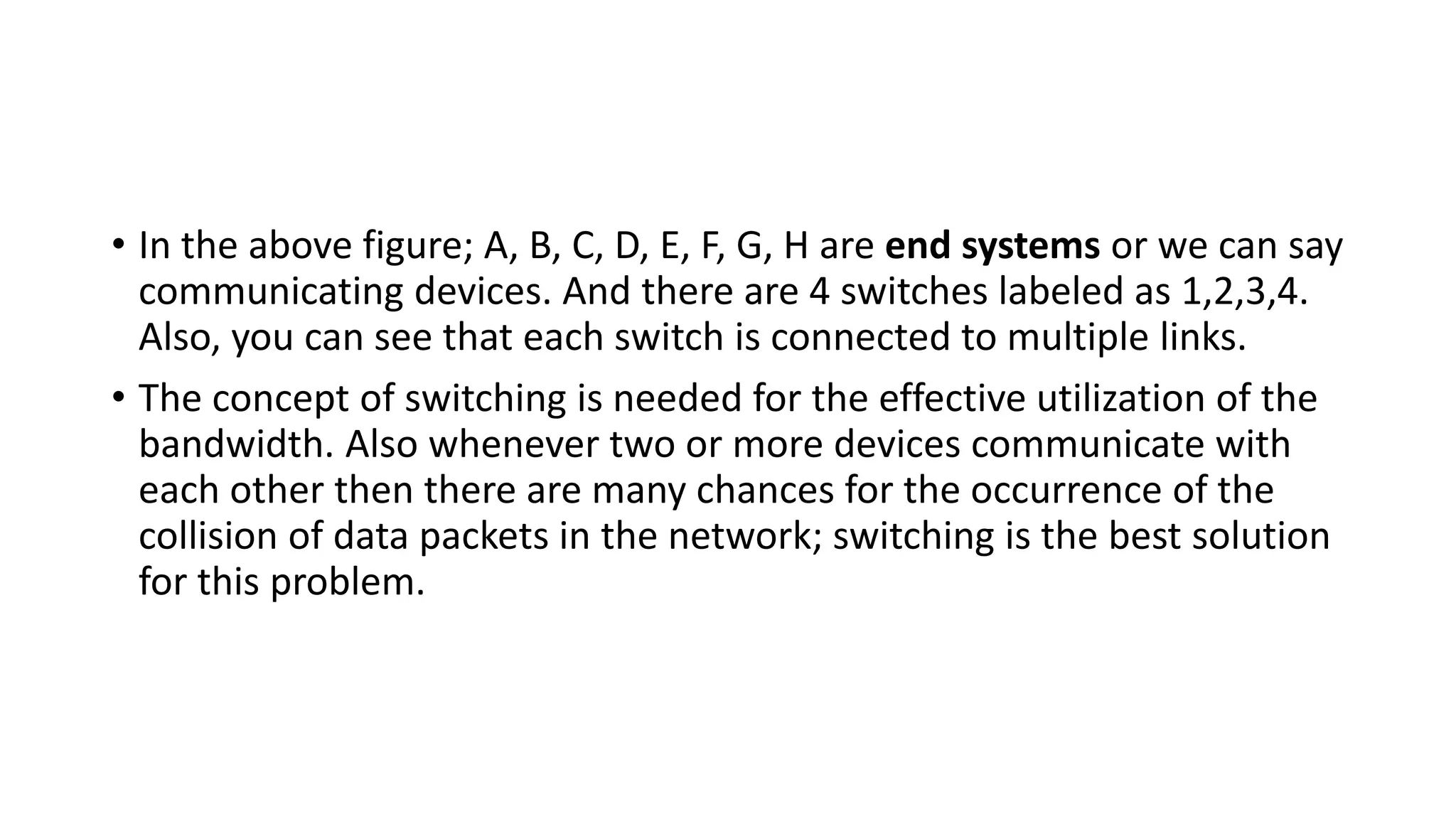 Switching Types Circuit Packet And Message Pptx Computer Networking Computing