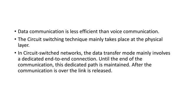 Switching types-circuit, packet and message | PPTX | Computer ...