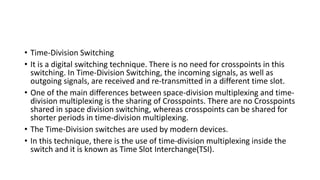 Switching types-circuit, packet and message | PPTX
