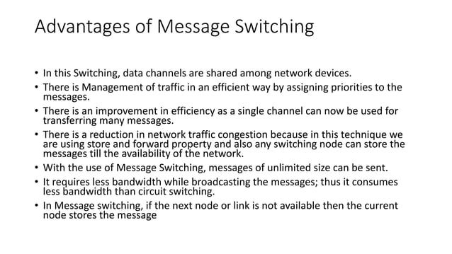 Switching types-circuit, packet and message | PPTX | Computer ...
