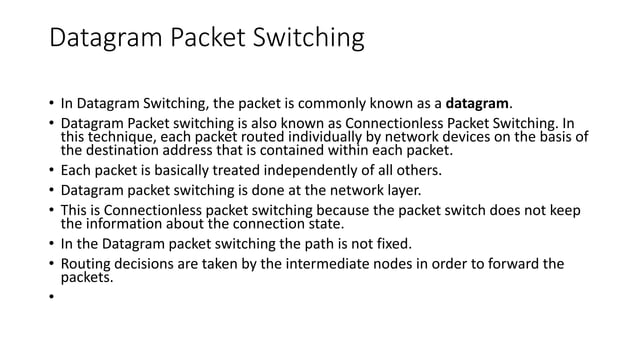 Switching types-circuit, packet and message | PPTX | Computer ...