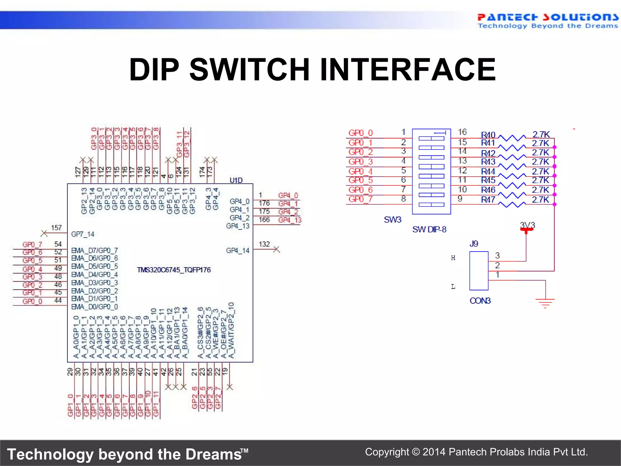 Switch & LED using TMS320C6745 DSP | PPT