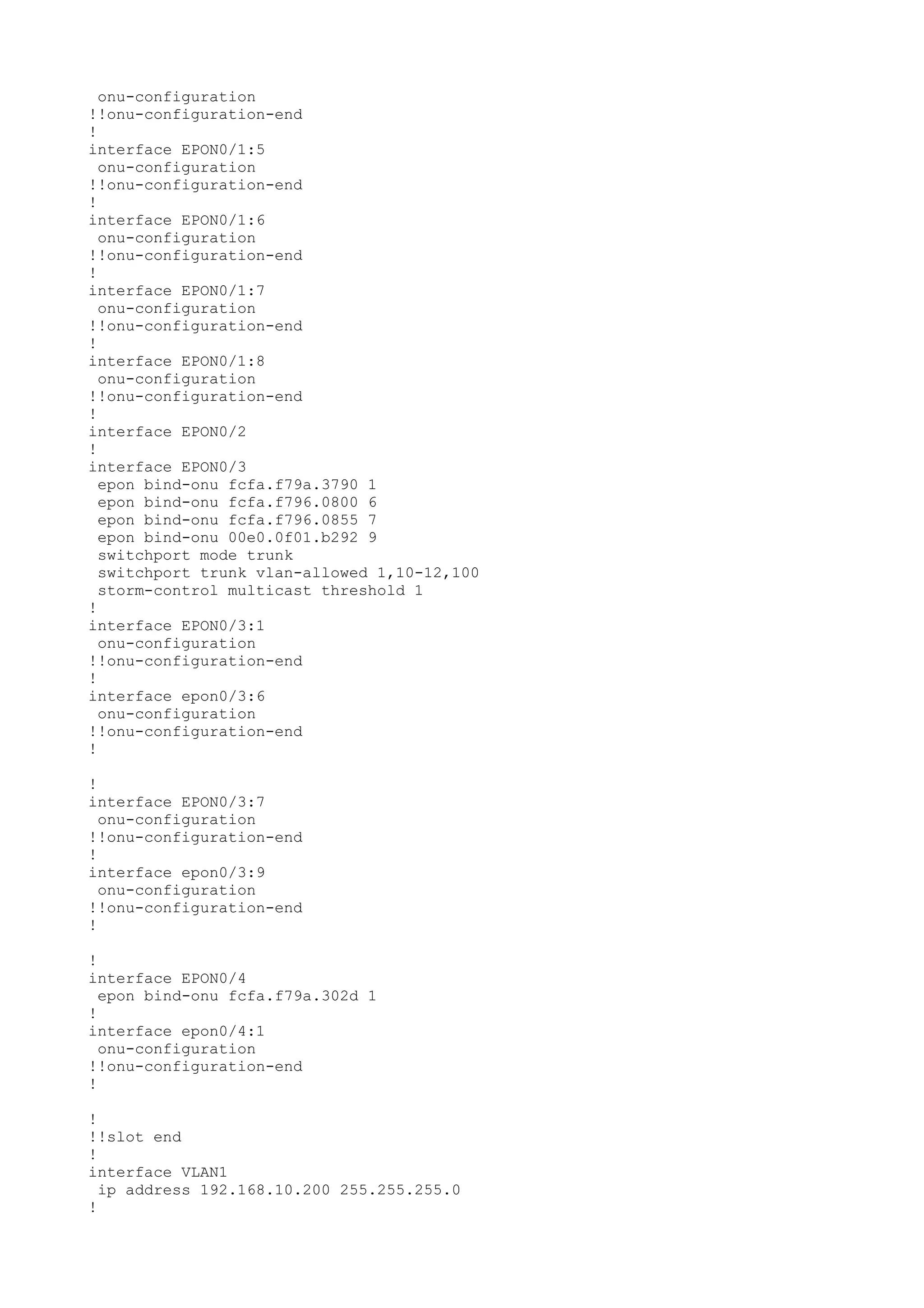 Switch olt config | TXT | Computer Networking | Computing