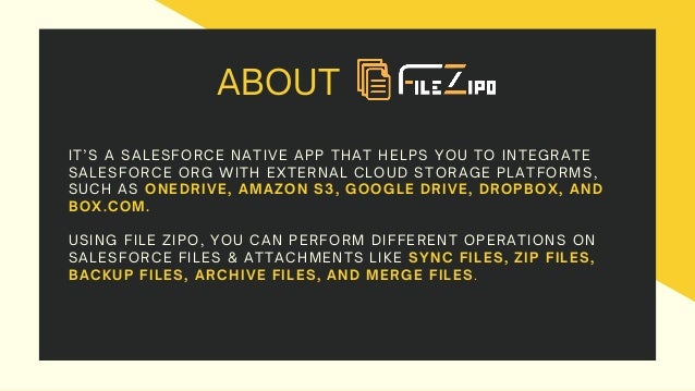 Switch to Smart Backup Solution of Salesforce files with File ZIPO | PDF