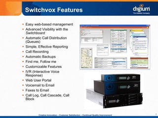 Switchvox Overview Presentation | PPT