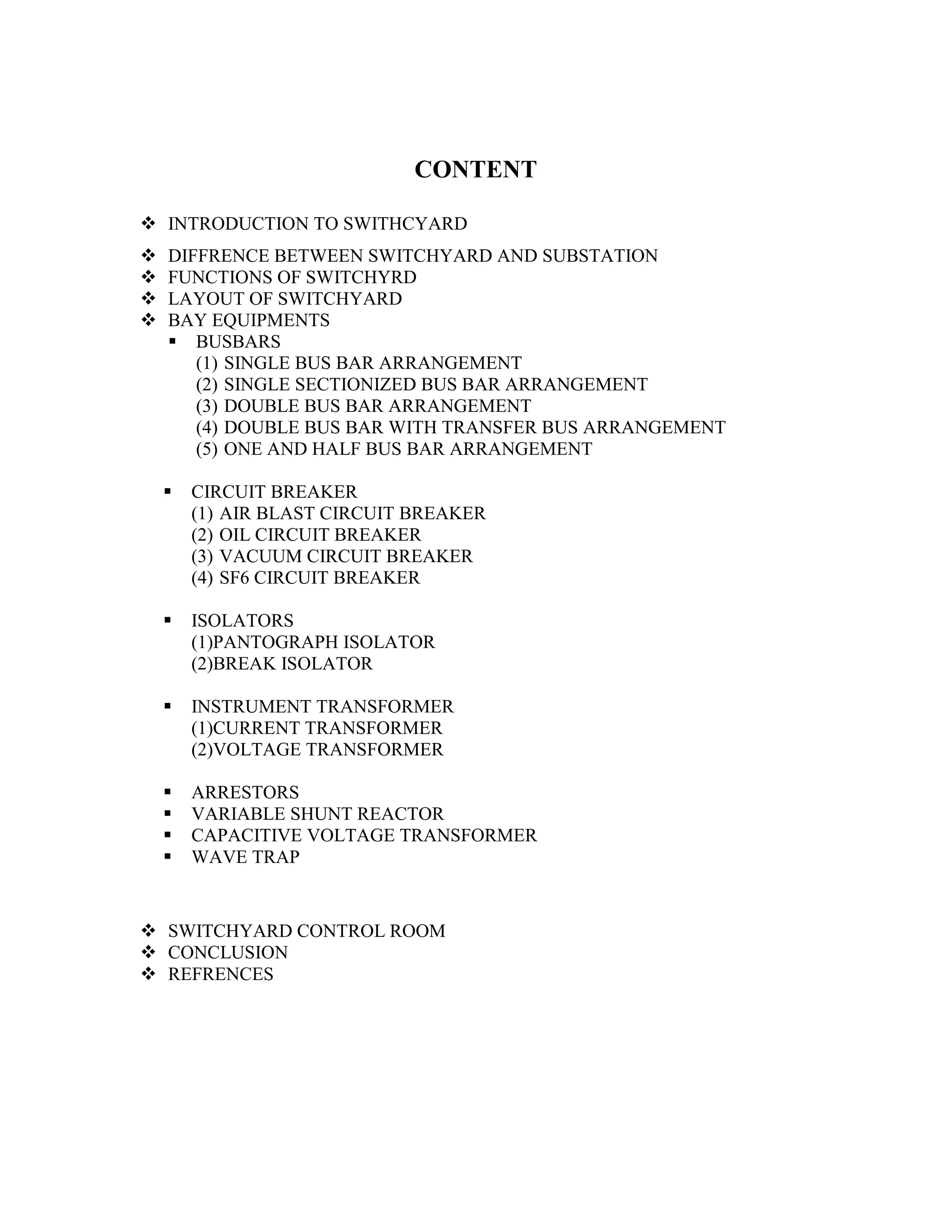 Switchyard design overview | PDF