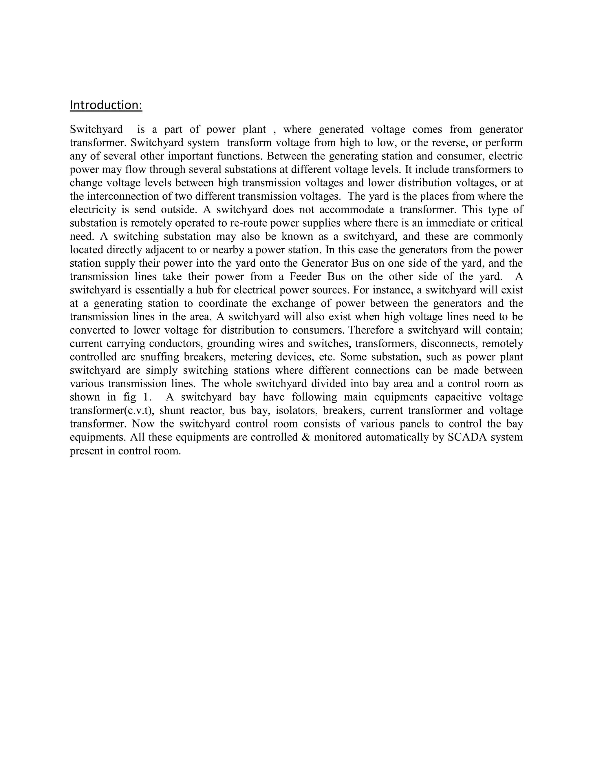 Switchyard design overview | PDF