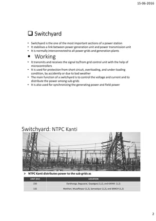 Switch yard pp 2 kanti thermal power station | PDF