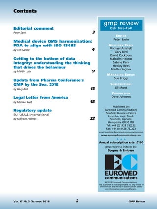 GMP Review -- Legal Letter from America Column -- How Data Integrity ...