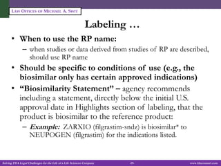 What’s In a Name? FDA and Non-Proprietary Names for Biologics ...