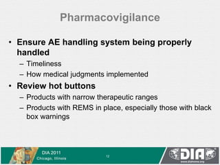 Quality Considerations in Due Diligence for Pharmaceutical Transactions ...