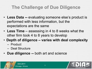 Quality Considerations in Due Diligence for Pharmaceutical Transactions | PDF