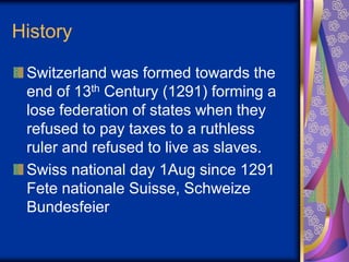 Switzerland Tourism | PPT