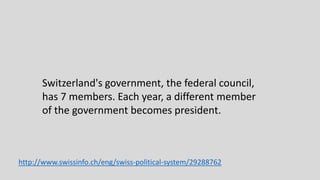 Switzerland - the political system | PDF
