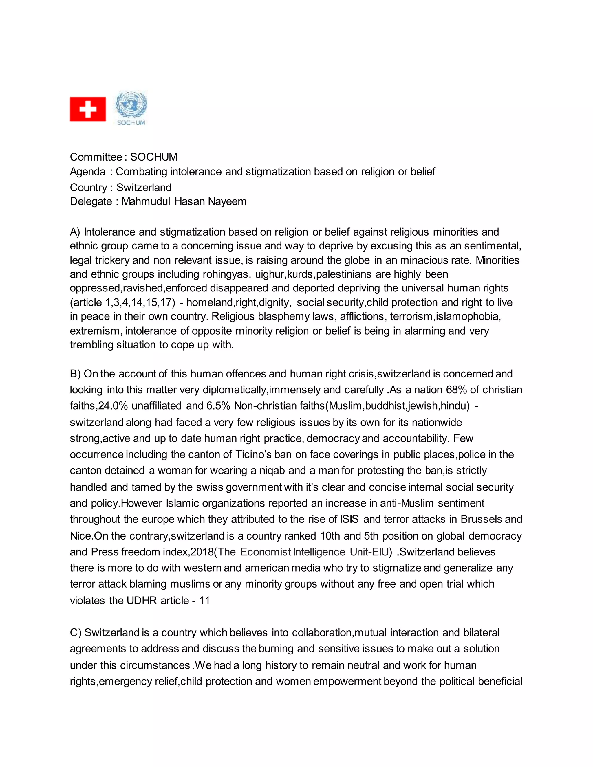 Position Paper - SOCHUM | DOCX