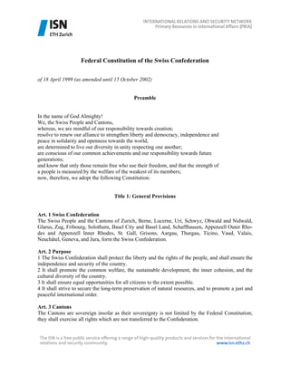 Switzerland Constitution 2002.pdf......... | PDF