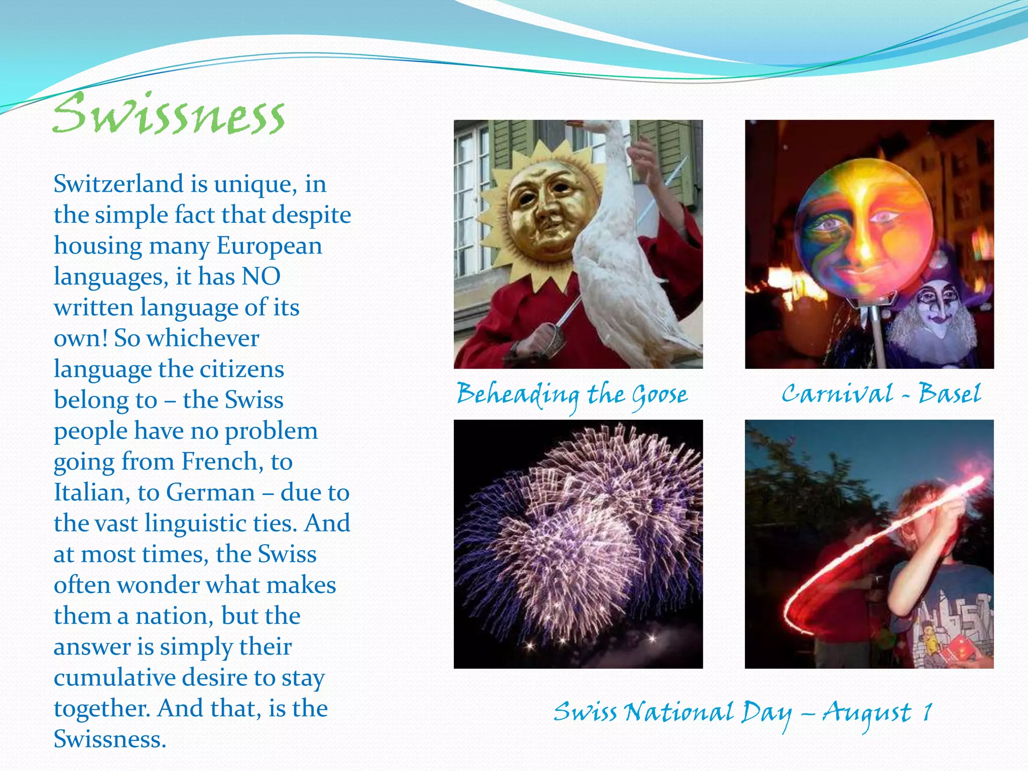 Switzerland Slide Show | PPTX