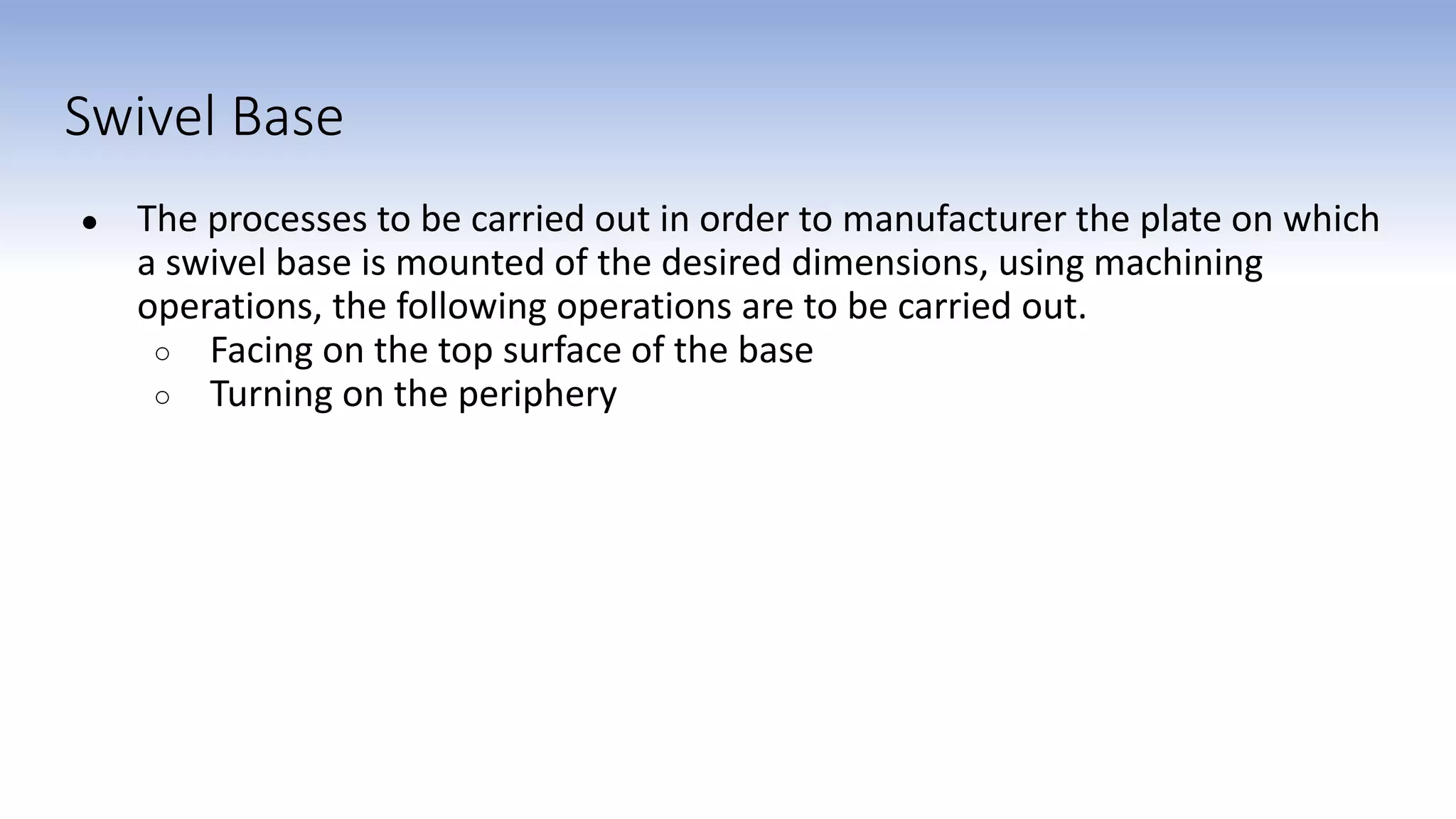 Swivel base vice Production Manufacturing | PPTX
