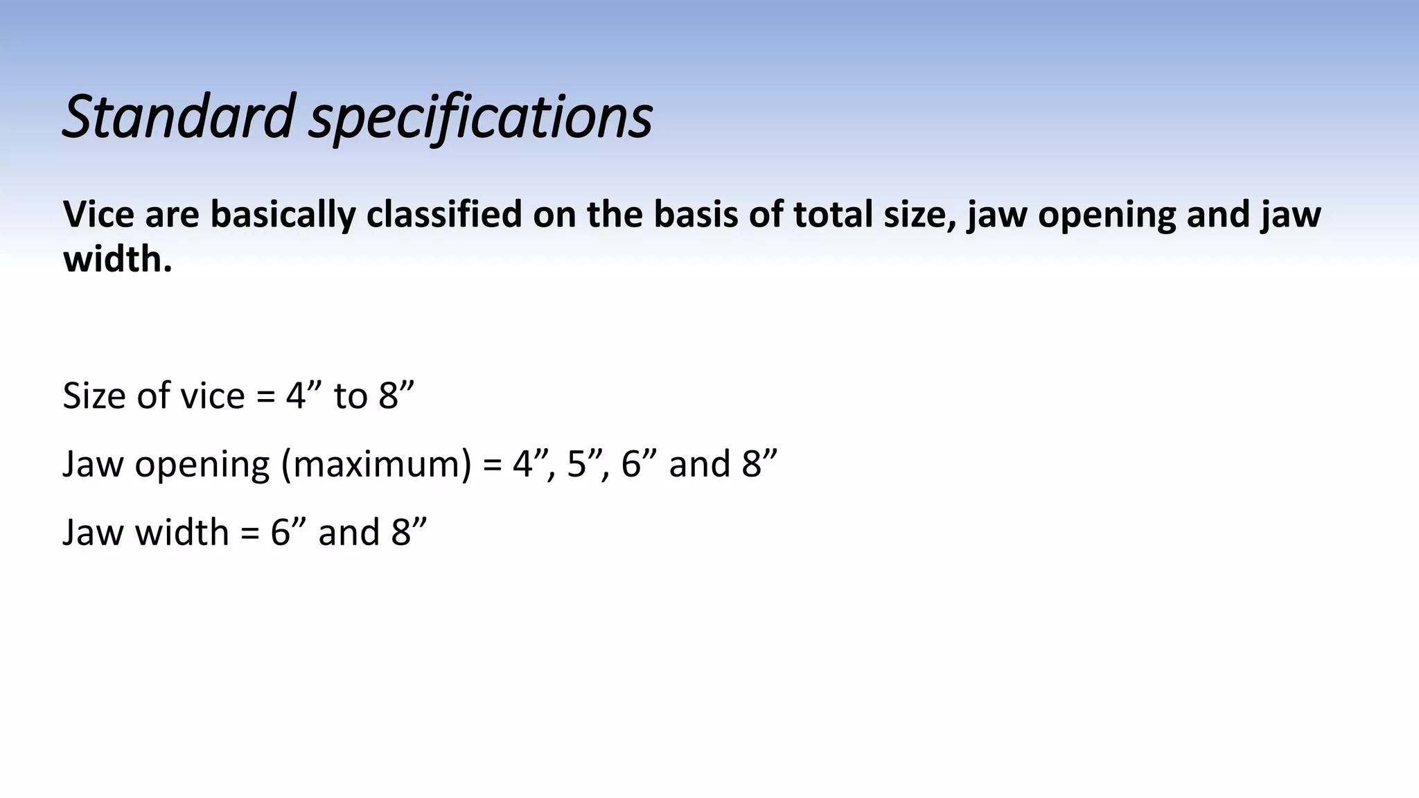 Swivel base vice Production Manufacturing | PPTX