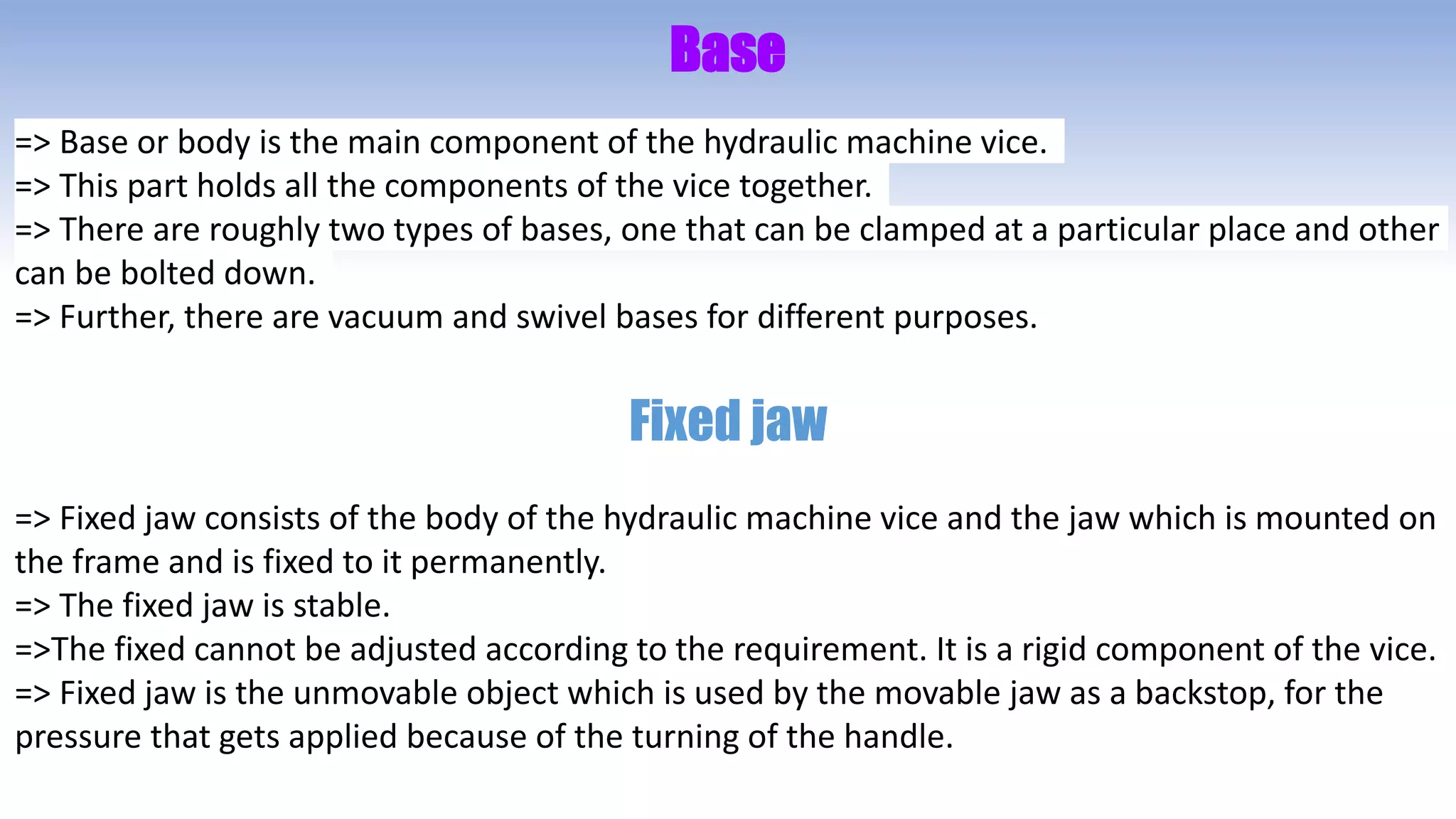 Swivel base vice Production Manufacturing | PPTX