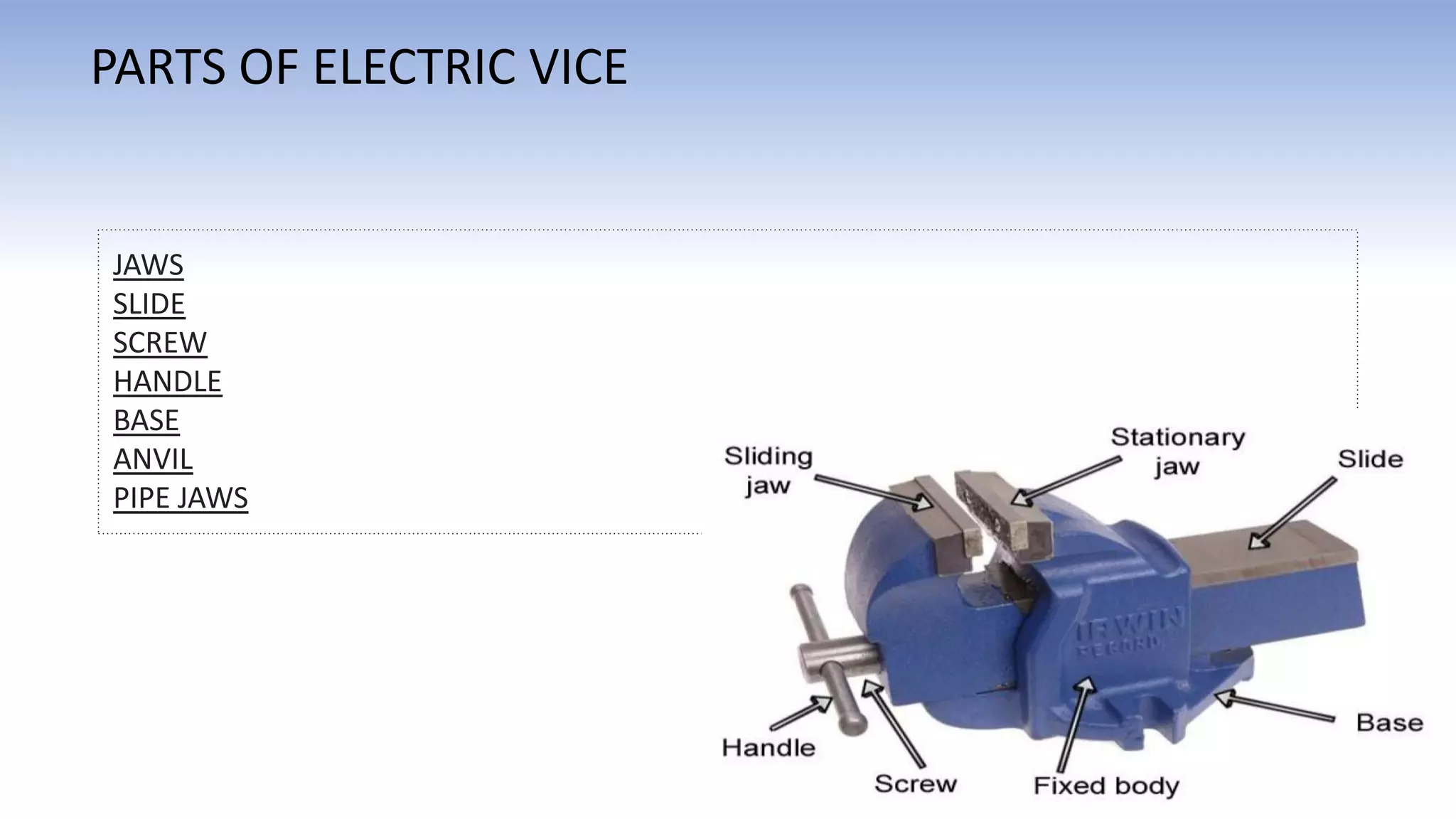 Swivel base vice Production Manufacturing | PPTX